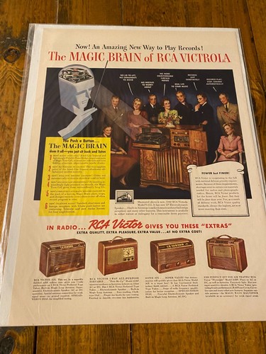 Vintage 1942 RCA Victrola The Magic Brain ad | eBay