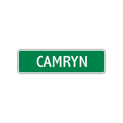 Camry Girls Name Letter Printed Label Wall Art Decor Novelty Aluminum ...