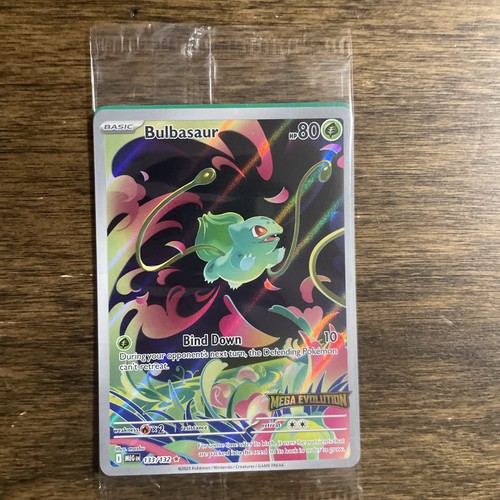 Bulbasaur 133/132 Mega Evolutions Stamped Promo SEALED Holo 🔥 Pokémon ...