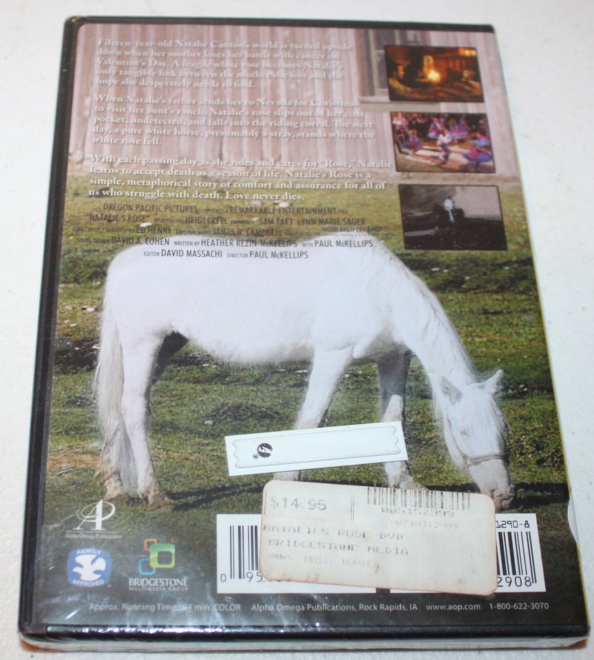 Natalie's Rose (New Sealed DVD) Heidi Creel, Lynn Marie Sager, Sam Taft ...
