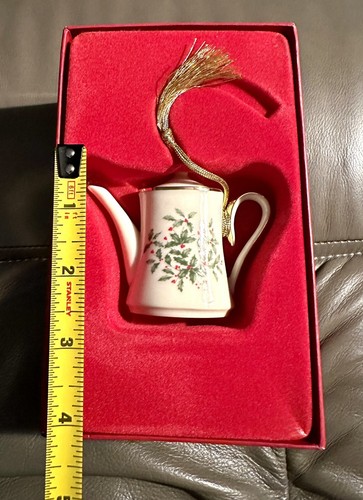Lenox Holiday Coffee Pot Ornament NEW in Box | eBay