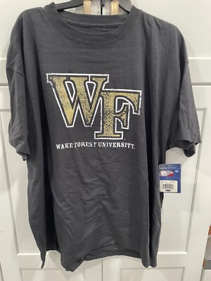 NWT Wake Forest T-Shirt WF Men's XXL Short Sleeve Black SI35 | eBay