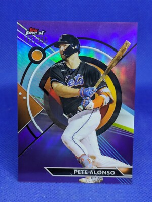 2023 Topps Finest PETE ALONSO Purple Refractor /250 - New York Mets | eBay