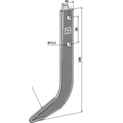 Reekie Ridger Tine/ Bed Tiller Tine Hardfaced | eBay UK