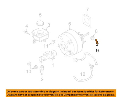 FORD OEM-Power Booster Retainer Clip 380699S100 | eBay