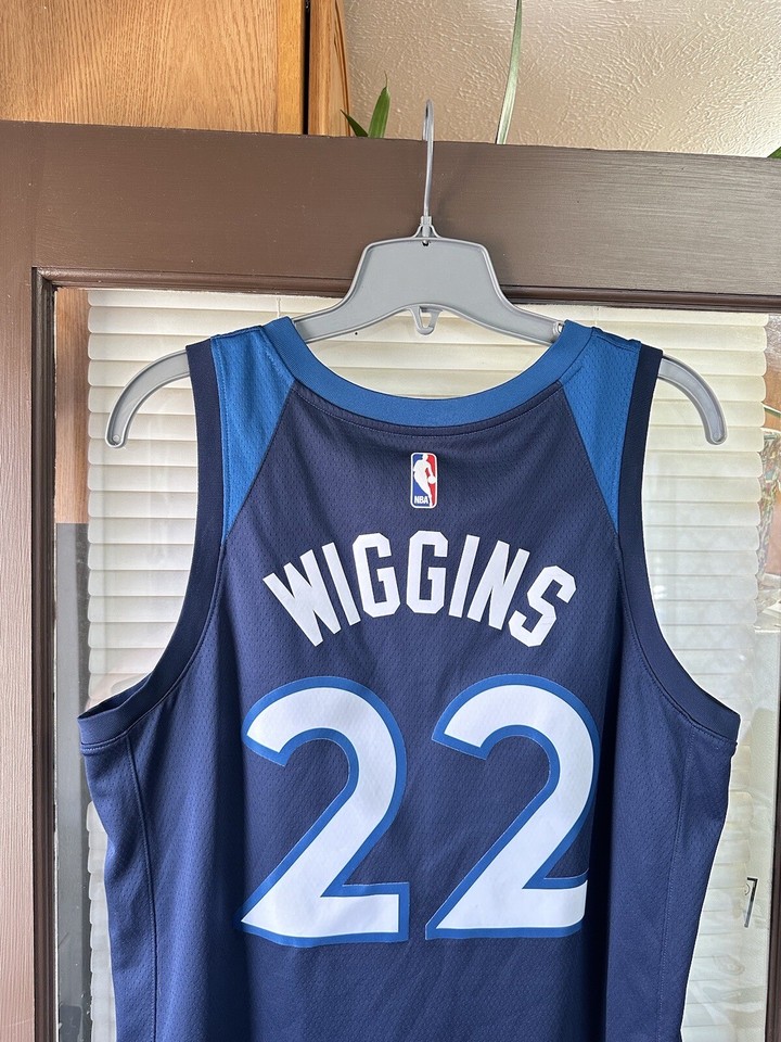 Authentic Nike Andrew Wiggins #22 Minnesota Timberwolves NBA Basketball ...