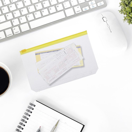 12 Pcs Binder Bag Pack Notebook Zipper Pocket Folders with Pockets | eBay