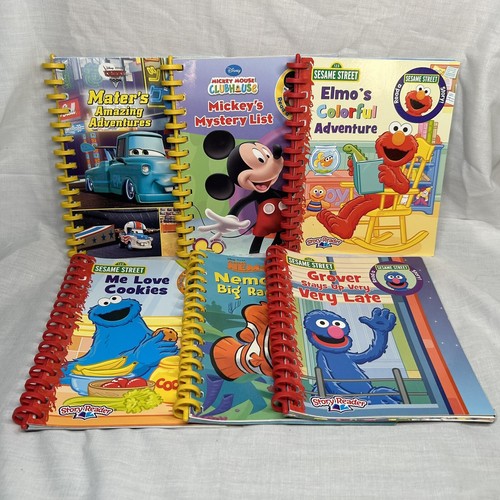 Story Reader System Lot of 6 Different Books Only Disney Sesame Street ...
