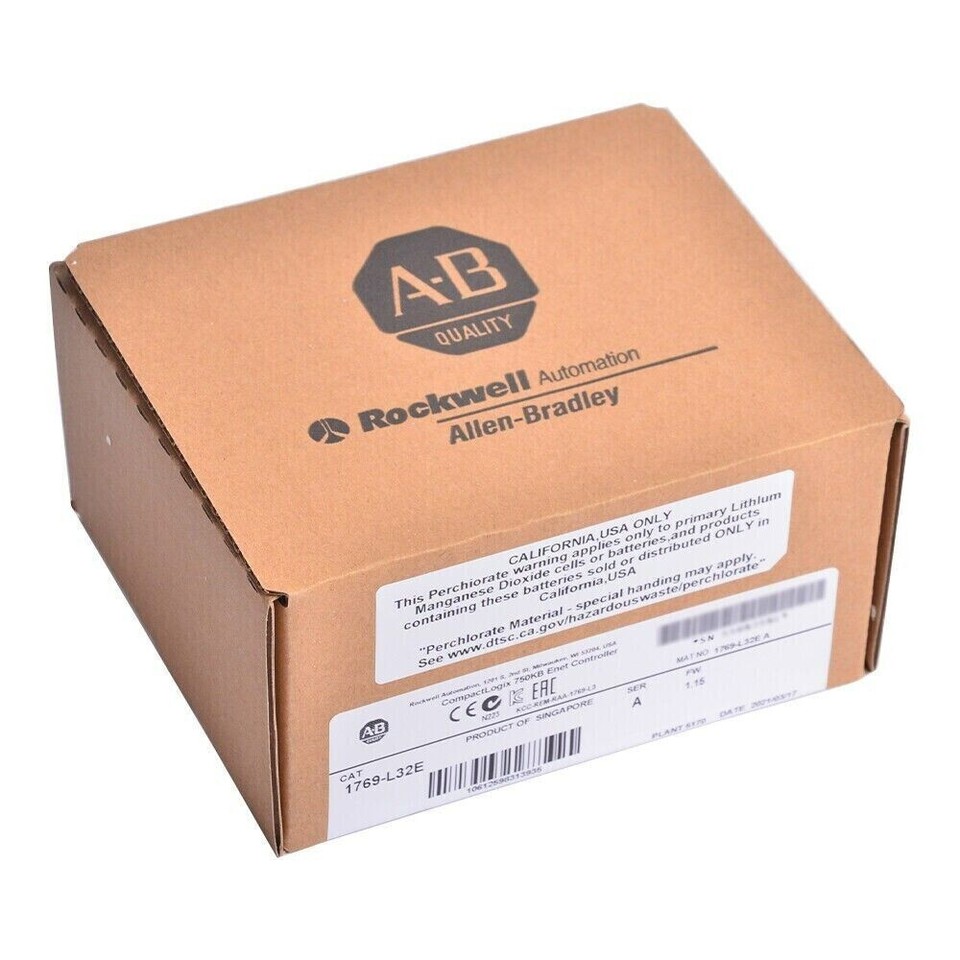 New Allen-Bradley AB 1769-L32E SER A CompactLogix EtherNet Processor ...