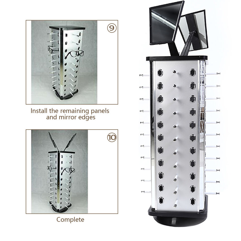 Sunglass Stand Rotating Retail Rotating Optical Frame Display Case ...