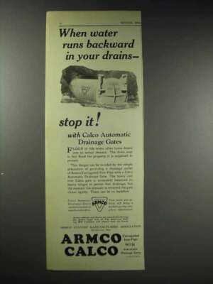 1929 ARMCO Culvert Calco Automatic Drainage Gate | eBay