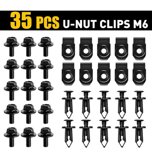 For Toyota Body Bolts&U-nut - Clips M6 Engine Under Splash Cover Shield 35PCS US | eBay