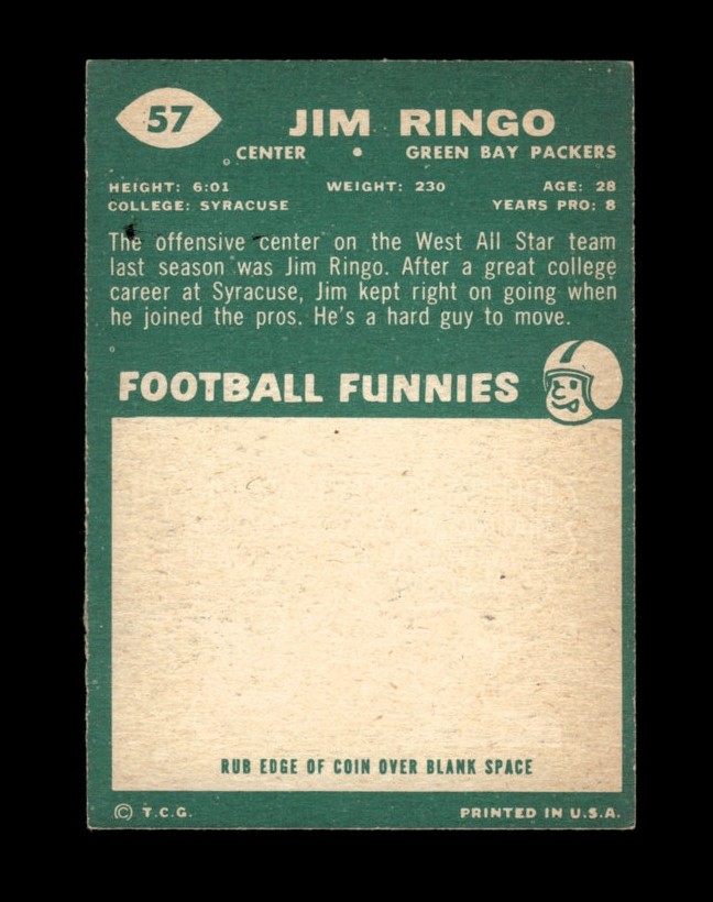 1960 Topps Set-Break # 57 Jim Ringo NR-MINT *GMCARDS* | eBay
