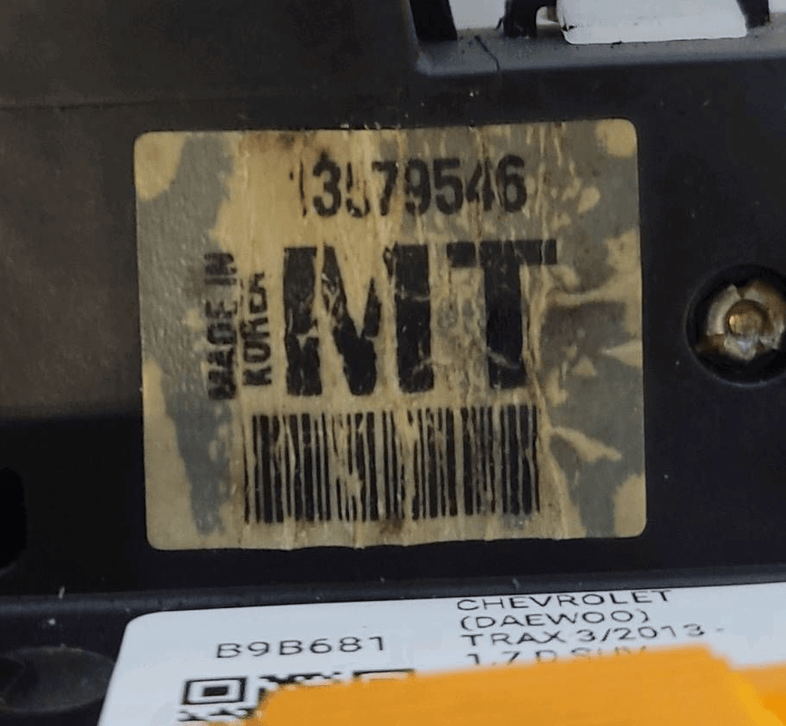 13579546 Serratura porta post. DX OPEL MOKKA 1.7 CDTI (96Kw) 4x4 S&S ...