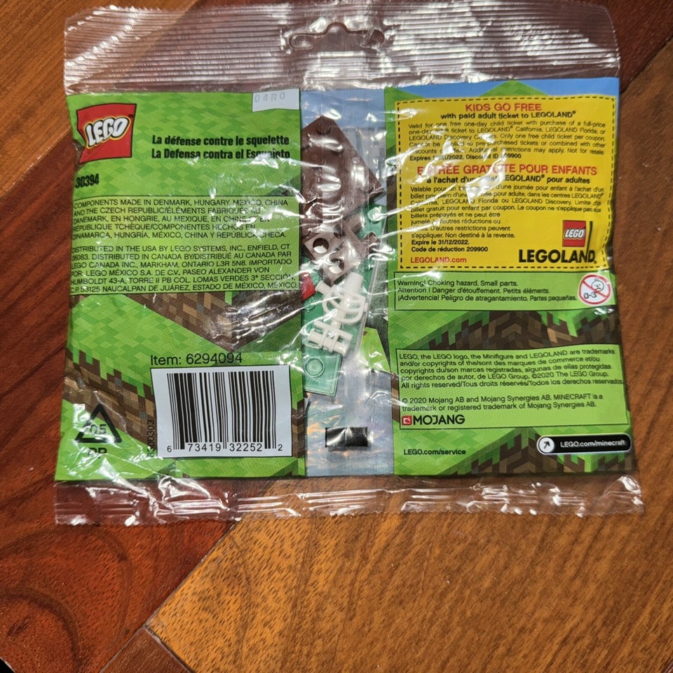 LEGO Minecraft 30394 The Skeleton Defense Polybag - NEW - FREE SHIPPING ...