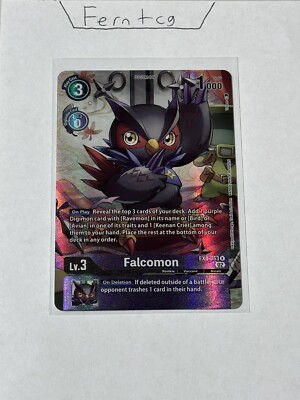 Digimon Falcomon Alternate Art Rare NM Alternative Being Same Day ...