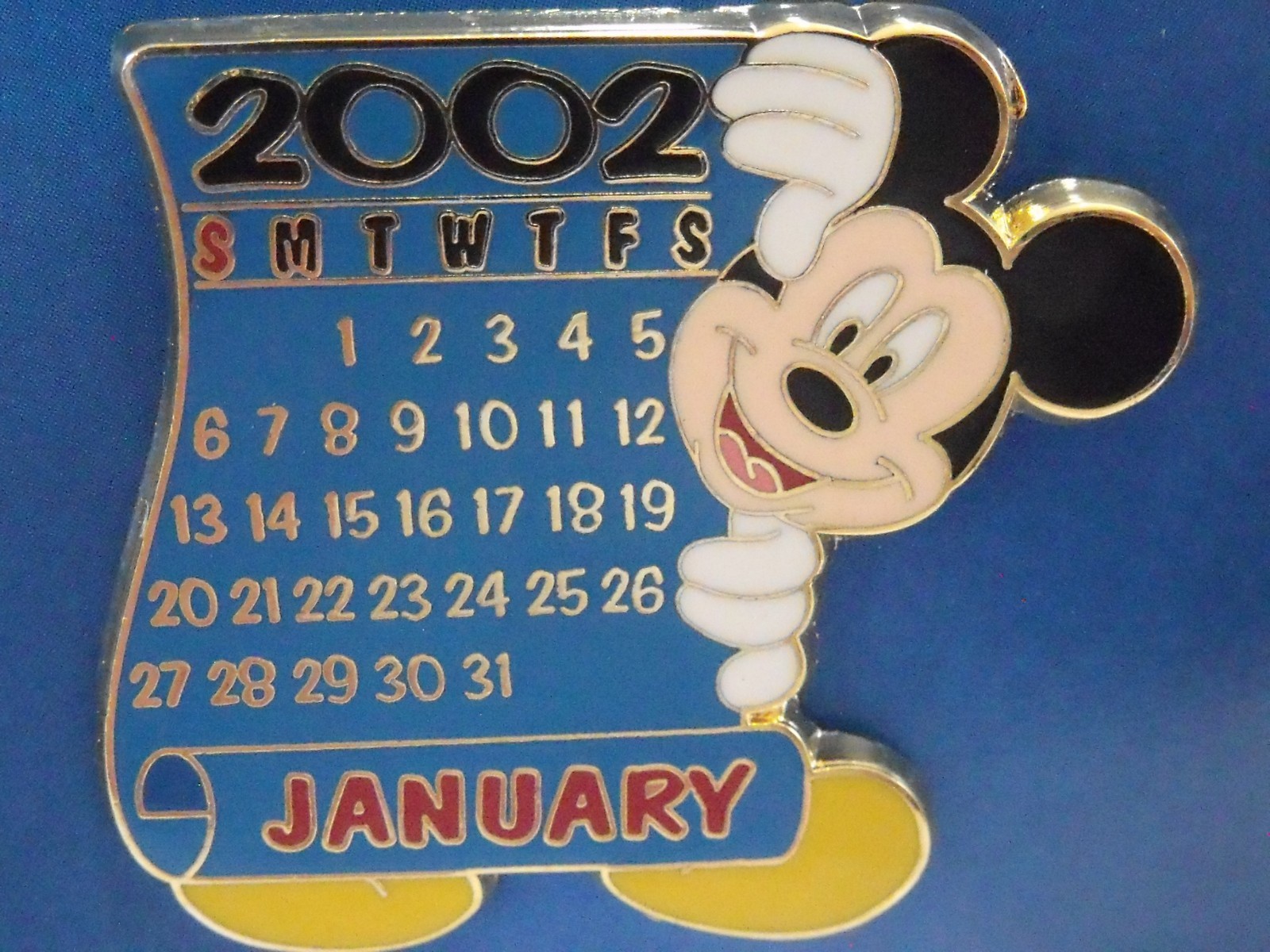 2002 Disney Trading Pin 12 Months of Magic Mickey Mouse January ...