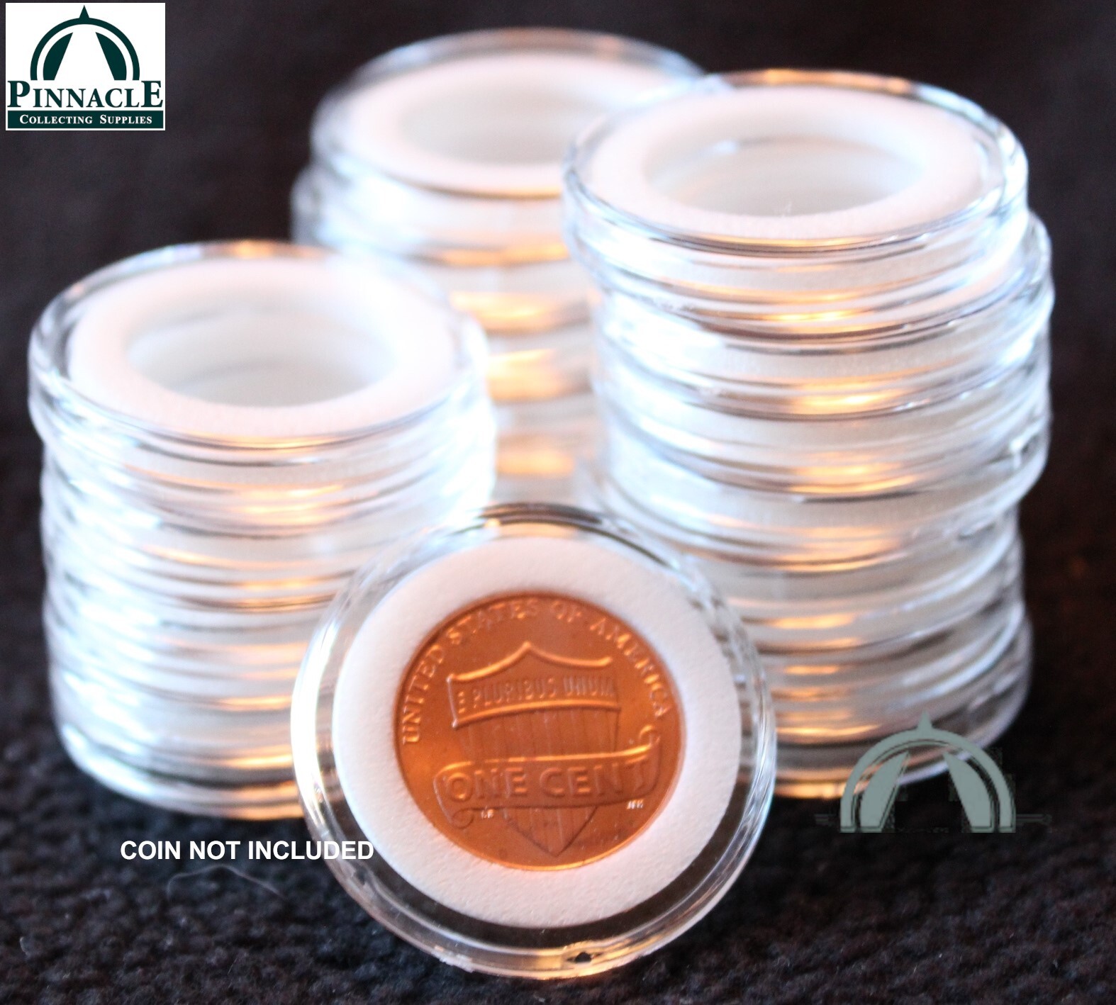 Genuine Airtite Coin Capsules w 19mm White Rings for Penny / Air Tight ...