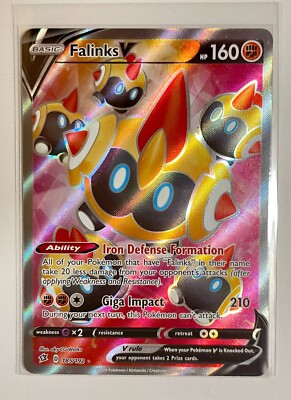 Pokémon TCG Falinks V Rebel Clash 185/192 Holo Full Art | eBay
