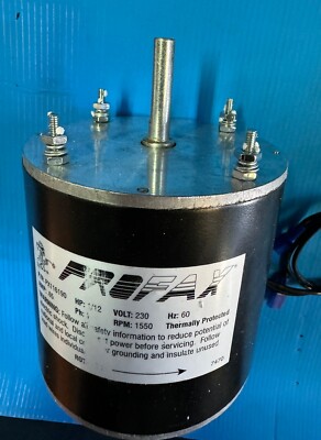 116190 Fan Motor Replacement For Miller 1/2 Hp 1550 Rpm Profax Brand ...