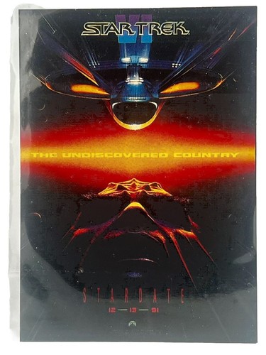 Paramount STAR TREK VI The Undiscovered Country Teaser Poster Small ...