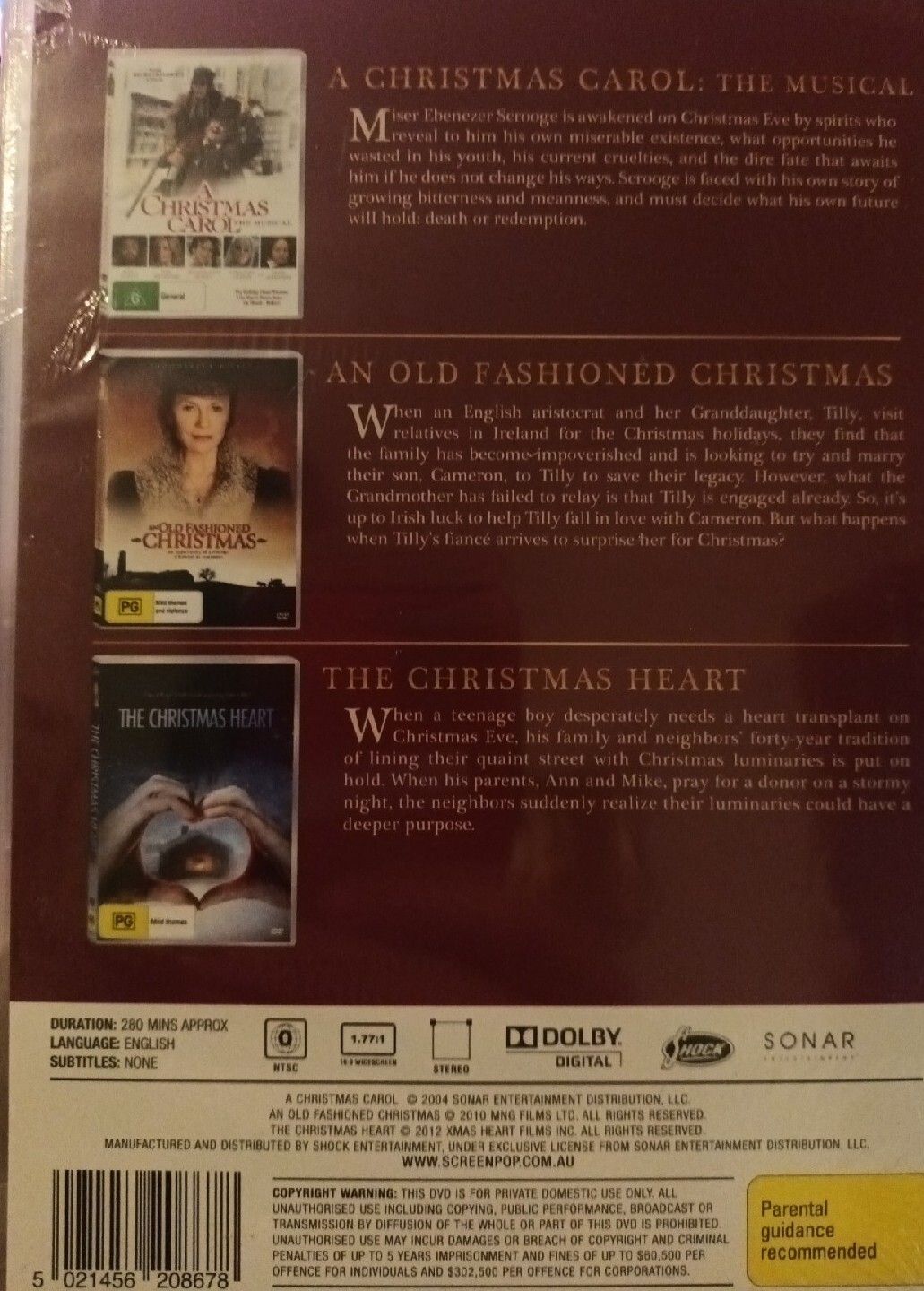 A Christmas Carol / An Old Fashioned Christmas / The Christmas Heart 3 ...