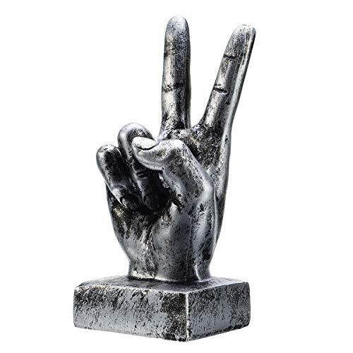 Hand Finger Gesture Desk Statues Fingers Sculpture Creative Home Living ...