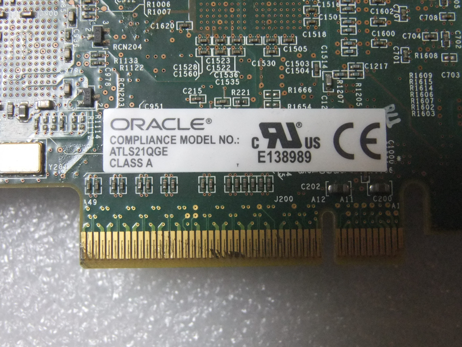 Sun Oracle ATLS21QGE Quad Port Gigabit PCI-e Network Adapter 511-1422 ...