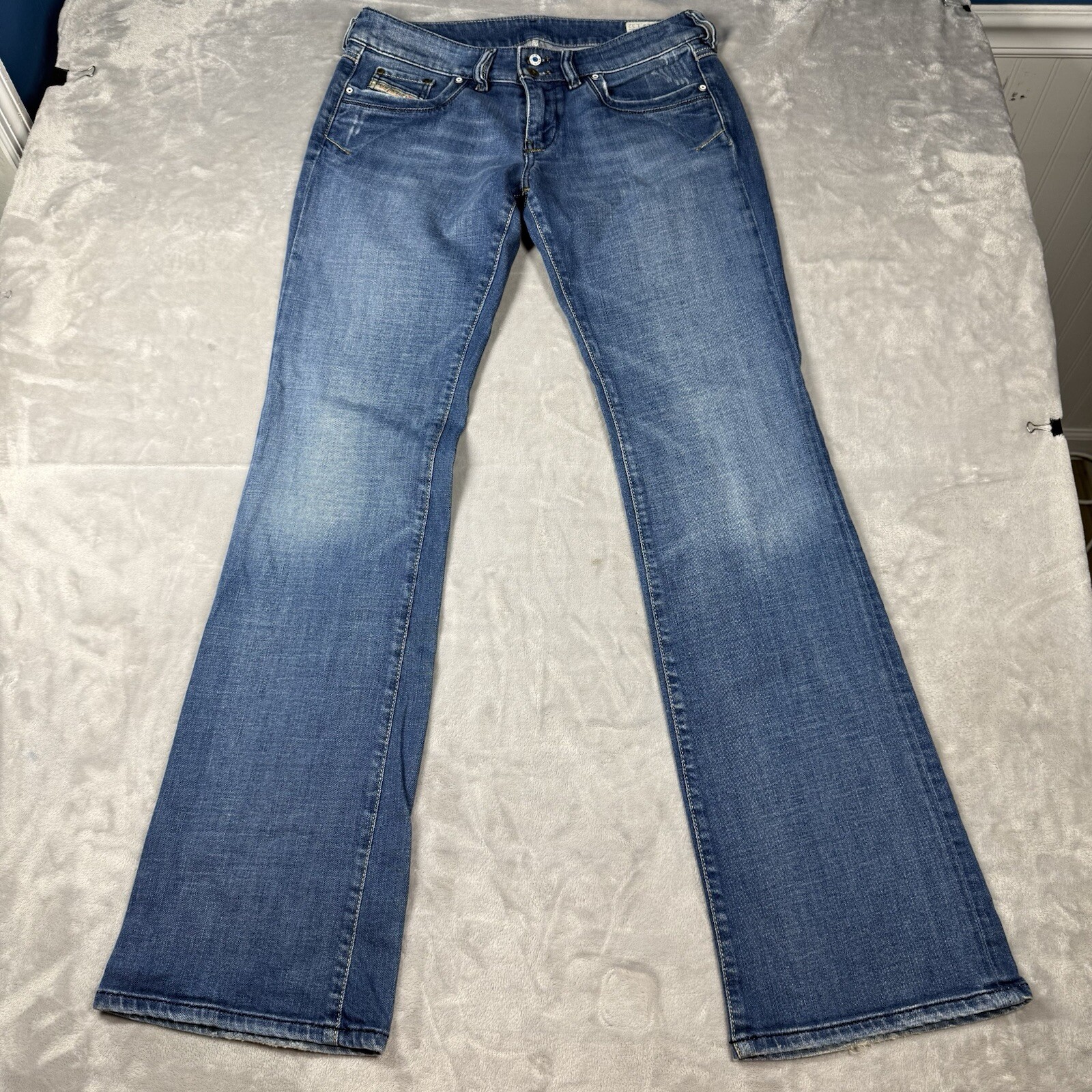 Diesel Ronhar Jeans Women Size 29 Blue Bootcut Stretc… - Gem