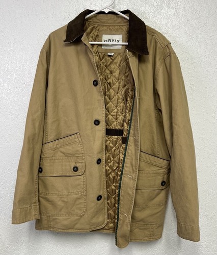 Orvis Field Barn Jacket Chore Coat Mens Medium Quilte… - Gem