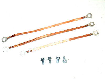 New 3 piece engine compartment ground strap kit 69-72 A body 2527 | eBay