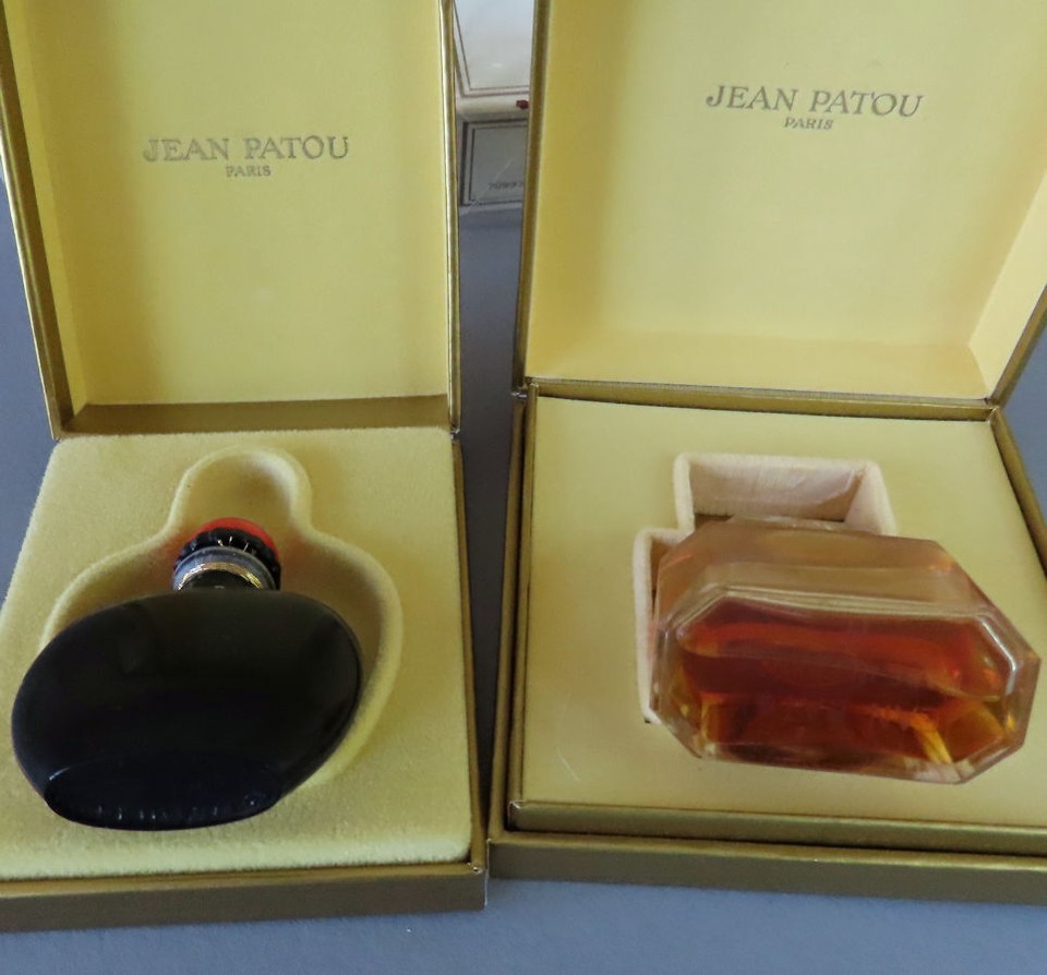 Lot 2 French Perfumes JOY Jean Patou Paris PARFUM .25 + .50 Fl Oz ...
