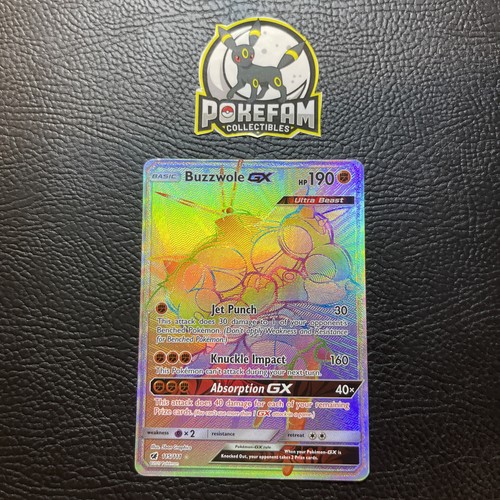 Pokemon TCG Buzzwole GX 115/111 Crimson Invasion Rainbow Rare | eBay