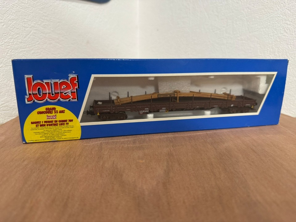 Wagon plat Jouef RES OBB chargé de bois roco sncf ree lima jouef train ...