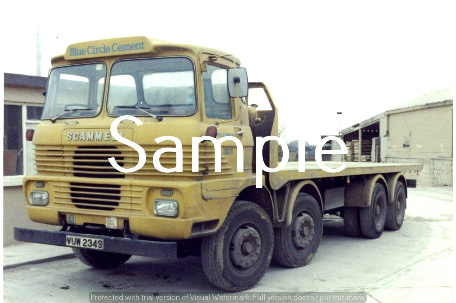 TRUCK PHOTOS Scammell Routeman Blue Circle Cement 2 | eBay UK