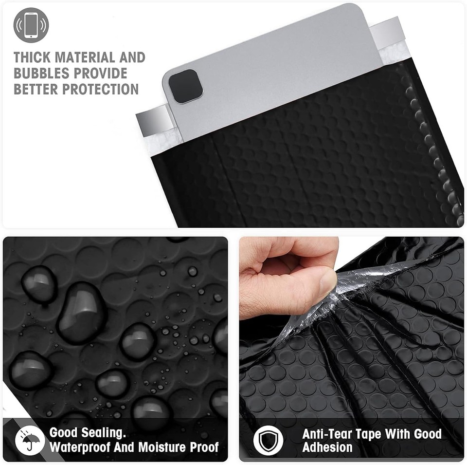 Switory 25pcs Poly Bubble Mailers A4 Padded Envelopes Bubble Envelopes Package | eBay UK