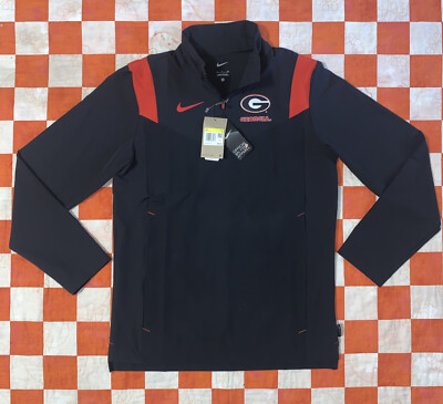 NWT Nike UGA Georgia Bulldogs On Field Quarter Zip Pullover Men’s Small ...