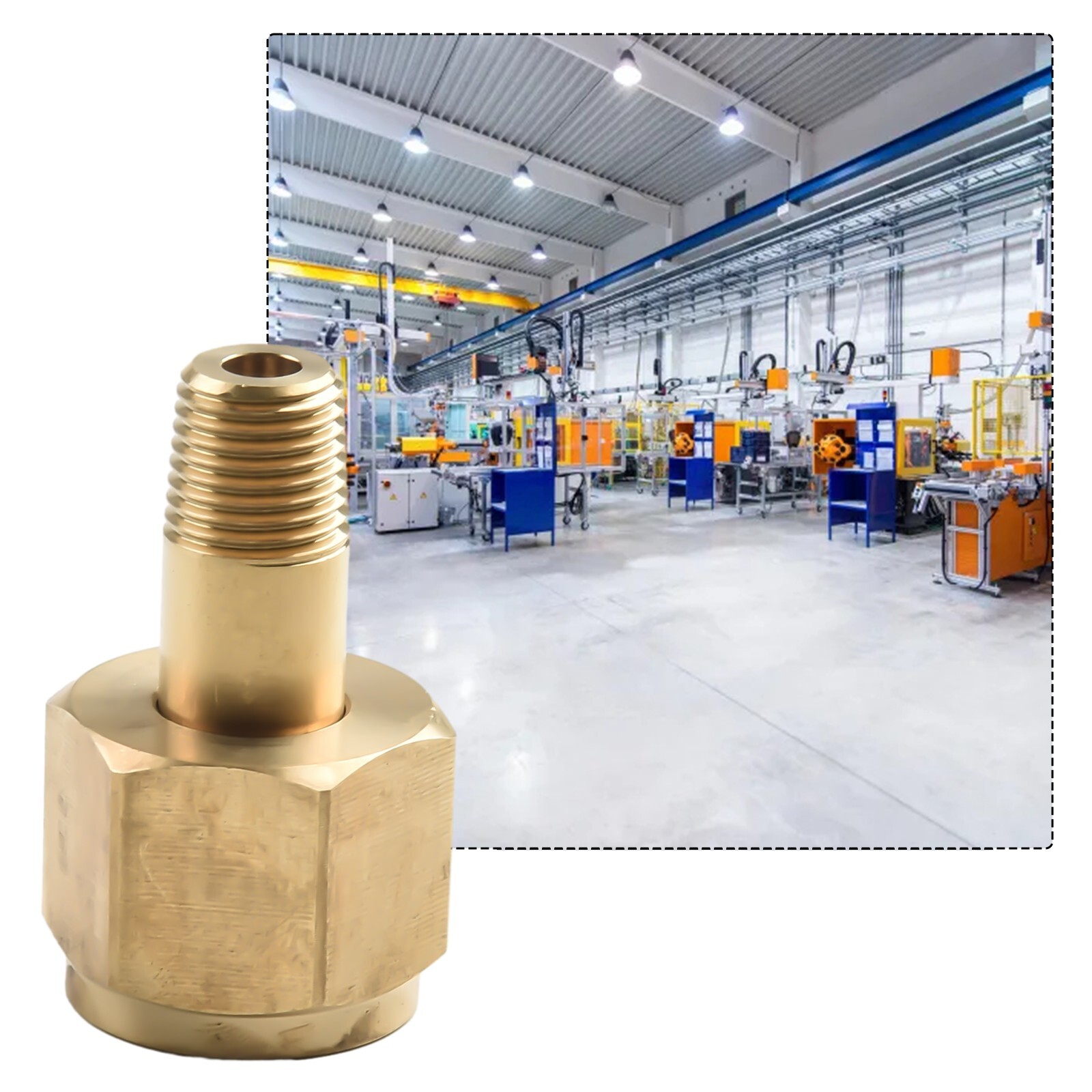 Regulator Inlet Nuts 1/4\" NPT CGA-320 CO2 Inlet Nut With Washer NUT ...