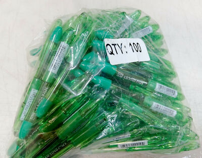 BULK NEW 100-pcs Pentel RSVP MINI Ballpoint Pens GREEN INK 1.0mm ...
