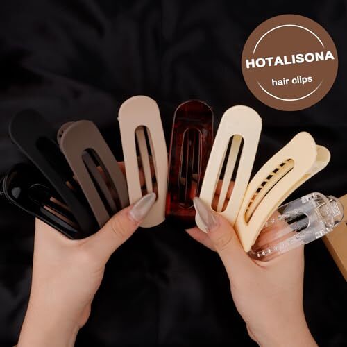 8Pcs Flat Hair Clips Large Claw Clips Matte Alligator Non-slip Duck ...