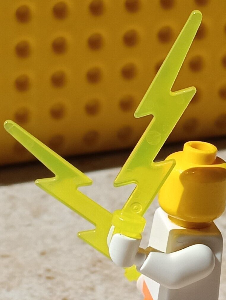 LEGO Energy Bolt Trans YELLOW Lot of 2 Goddess Power Girl Boy Lightning ...