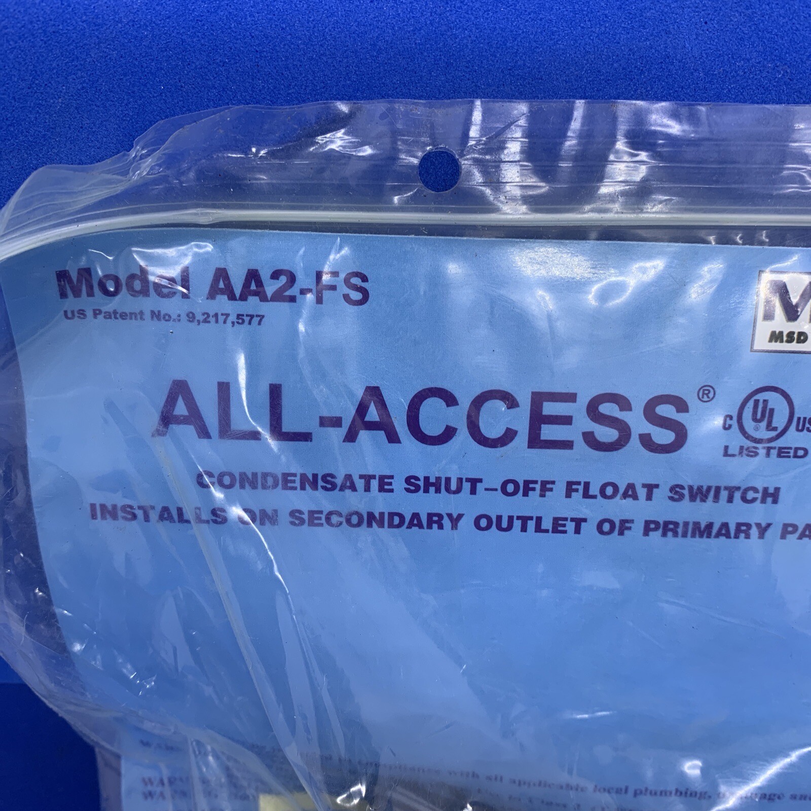 All Access Aa2-fs Condensate Shut-off Float Switch AC Drain Pan ...