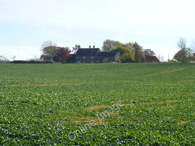Photo 6x4 Drybank Farm Upper Tysoe The farm is seen, across the field ...