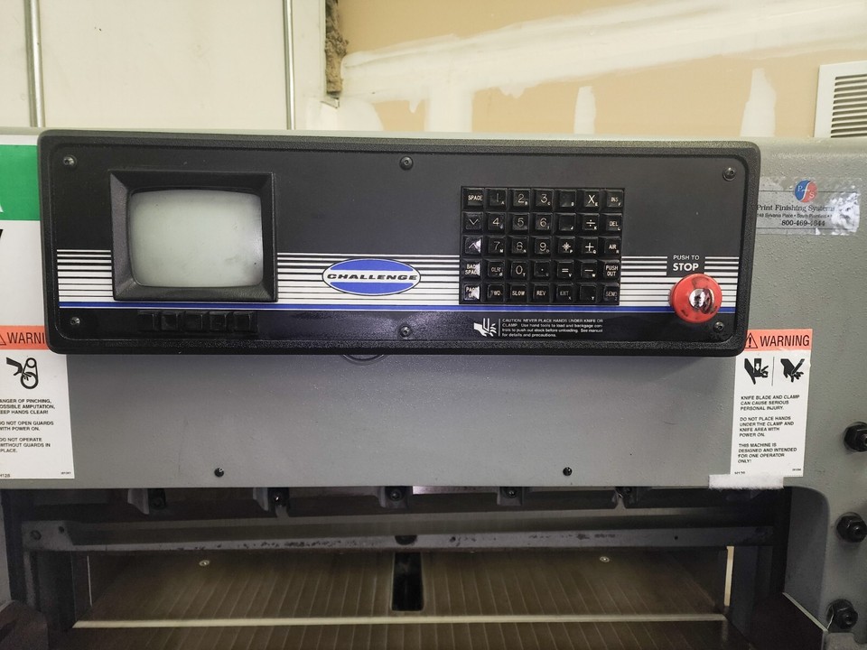 Challenge 305 CRT 30.5" Programmable Paper Cutter | eBay