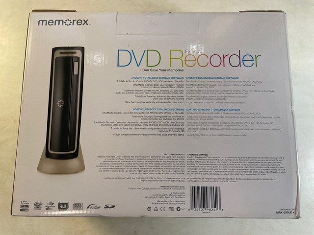 Memorex External DVD Disk Drive Recorder 24x Multi Format for sale ...