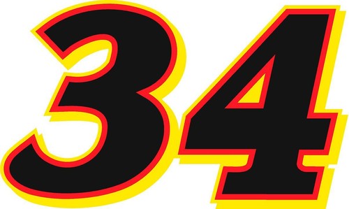 NEW FOR 2020 - #34 Michael McDowell Racing Sticker Decal SM thru XL ...