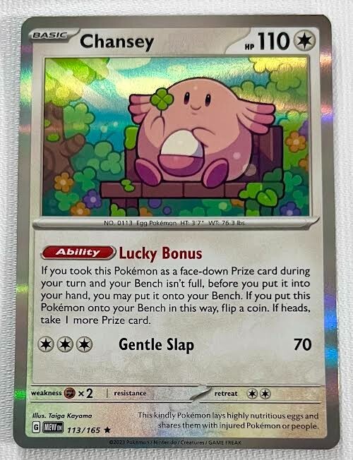 Pokémon TCG- Scarlet & Violet 151- Chansey 113/165 Holo Rare (NM/M) | eBay