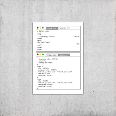 Happy Birthday Greeting Card for Software Developers, Engineers, Coders ...