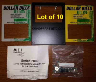 MARS Mei Bill Acceptor Series 2000 COKE VENDOR MOUNTING KIT #250069039 ...