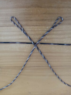 Hand Twisted 3-ply B-55 Brown Camo Flemish Bow string for any recurve ...